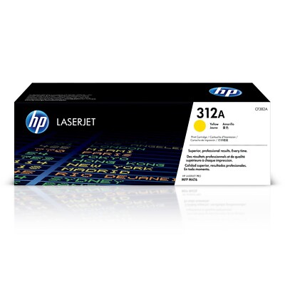 Genuine HP 312A Yellow CF382A Toner Cartridge HP Color LaserJet Pro ...