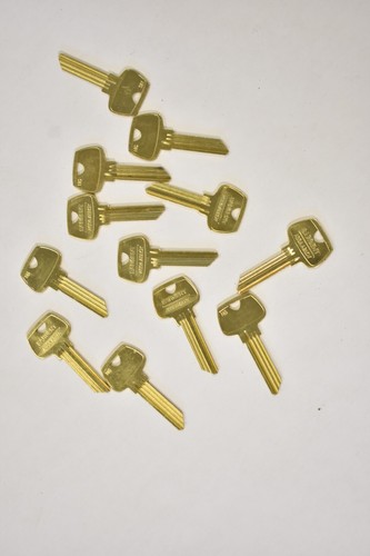 Lot of 12 Sargent Assa Abloy Key Blanks Hardware HG Brass Finish 2-1/4 ...