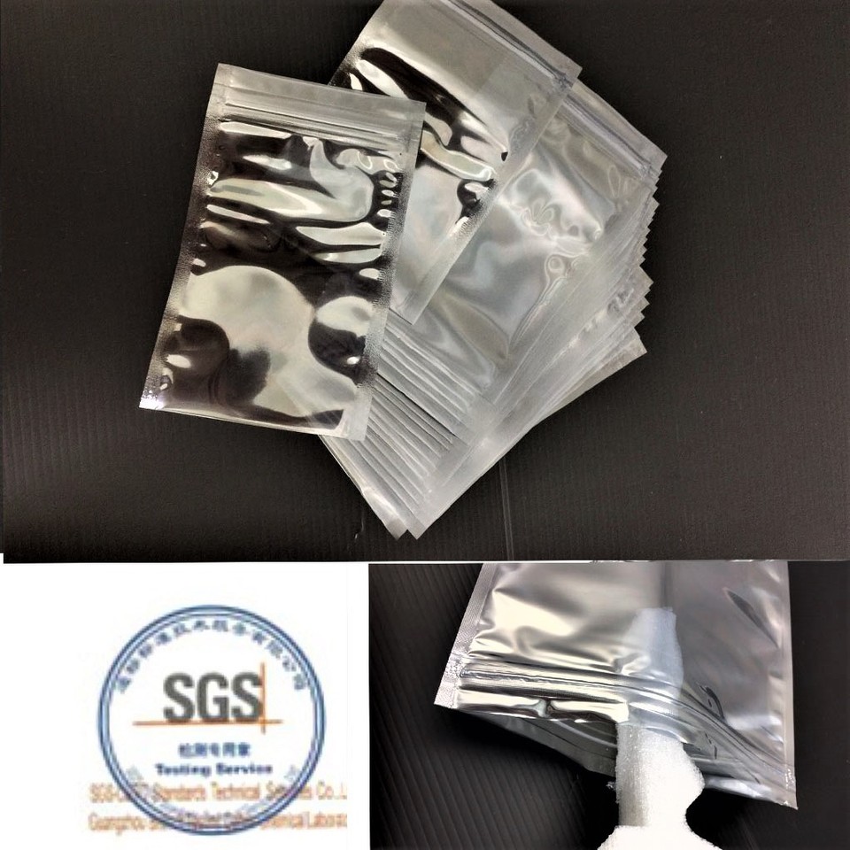Anti Static Shielding Translucent Reclosable Zip Lock Bags 25x30cm 9 ...