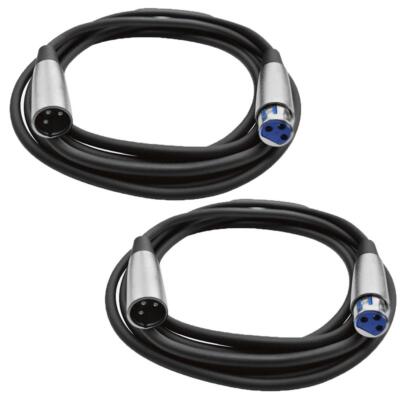 Pair of 10 Foot Premium Heavy Duty DMX Cables PA DJ Lighting Cords | eBay