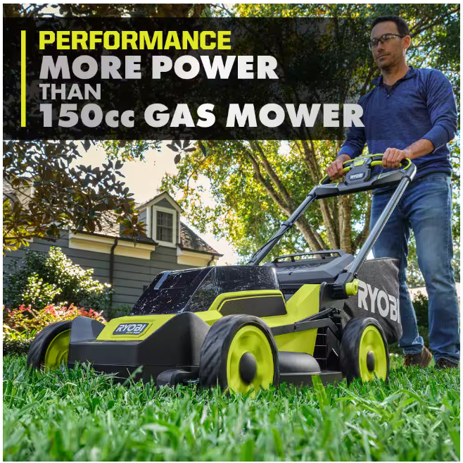 Ryobi RY401180 40V HP Brushless 20" Cordless Self Propelled Mower (Tool ...