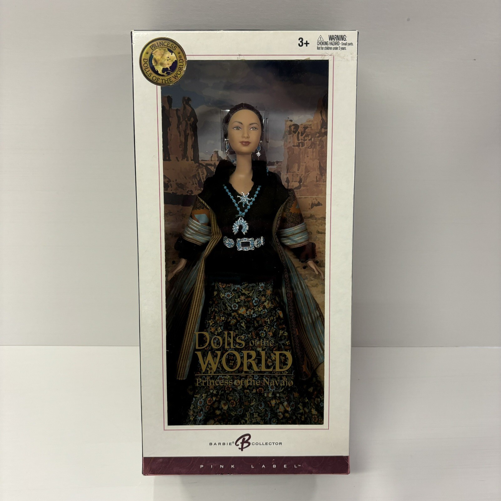 DOLLS OF THE WORLD PRINCESS OF THE NAVAJO BARBIE DOLL PINK LABEL MATTEL ...