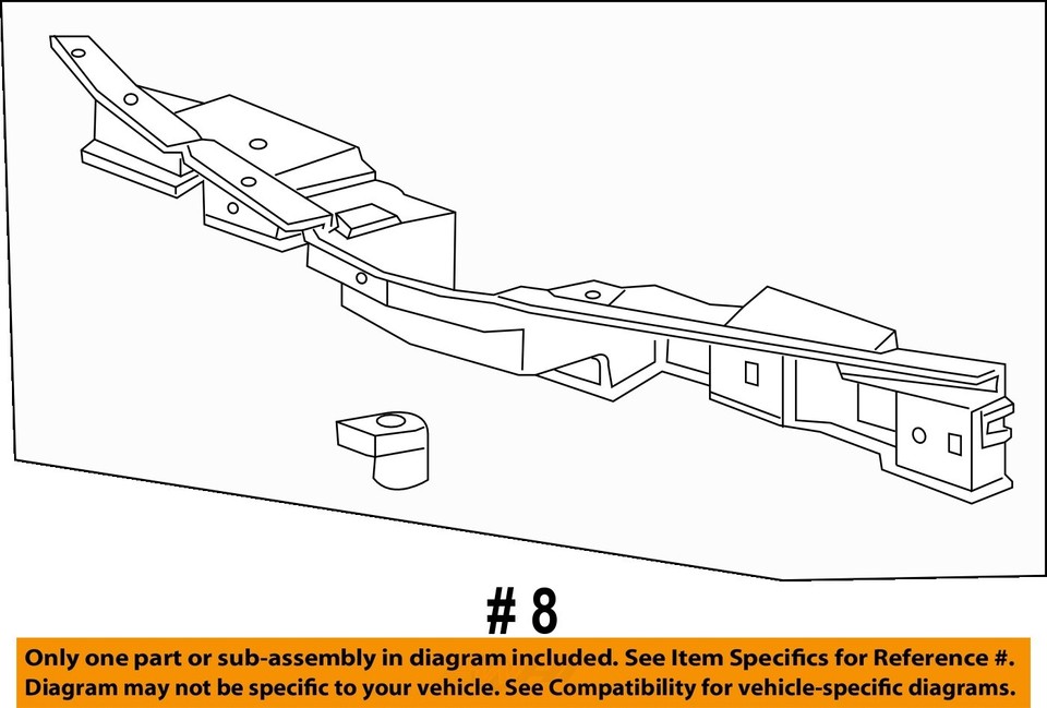 Chevrolet GM OEM 14-18 Impala Front Bumper Grille-Center Support ...
