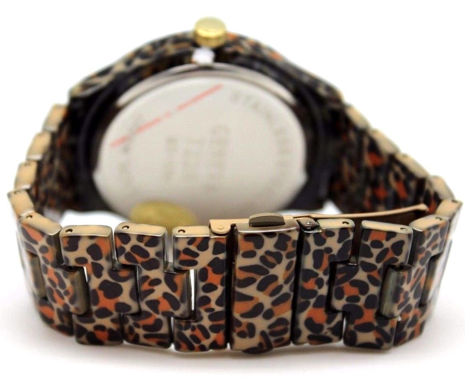 Women's Geneva Tiger Print Watch Gold Dial Metal Water Graphic Print | eBay