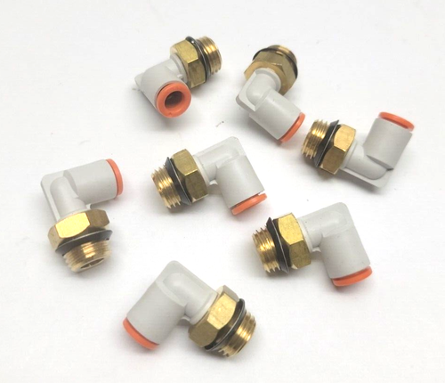 Lot of 7 Spore SMC, Fitting, Elbow, Brass, 1/4 Ptc One Touch Unifit | eBay