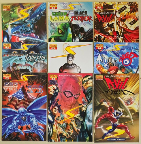 PROJECT SUPERPOWERS Dynamite Comics #0 - 7 ALEX ROSS Plus Devil Claw ...