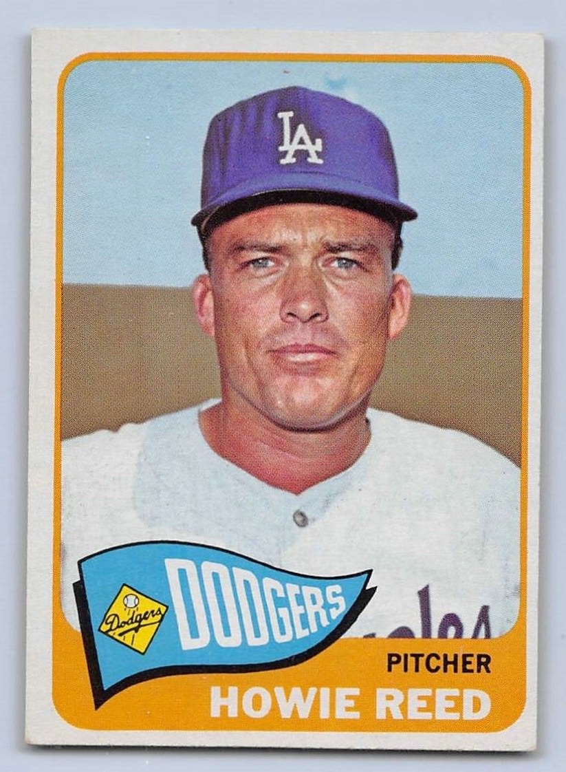 1965 HOWIE REED - Topps"ROOKIE" Baseball Card #544 - L.A. Dodgers -HIGH ...