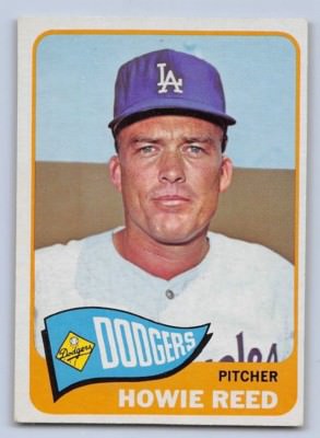 1965 HOWIE REED - Topps"ROOKIE" Baseball Card #544 - L.A. Dodgers -HIGH ...