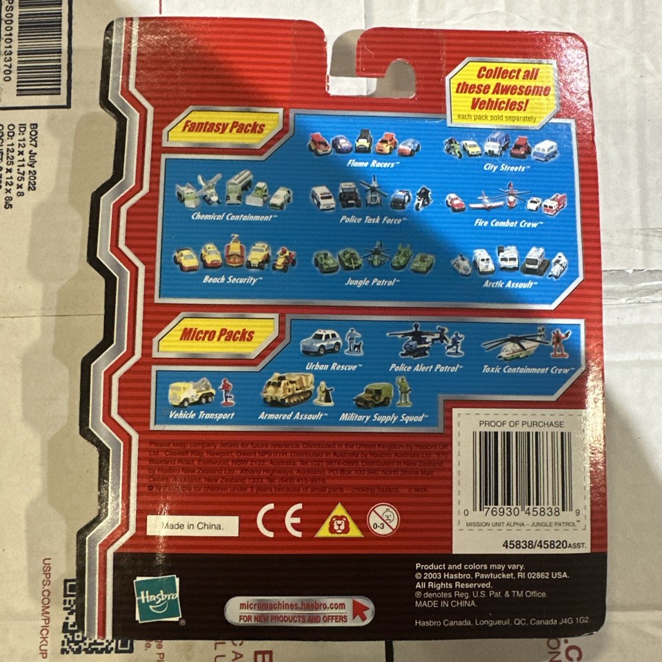 Hasbro Micro Machines Fantasy Packs Mission Unit Alpha Jungle Patrol ...