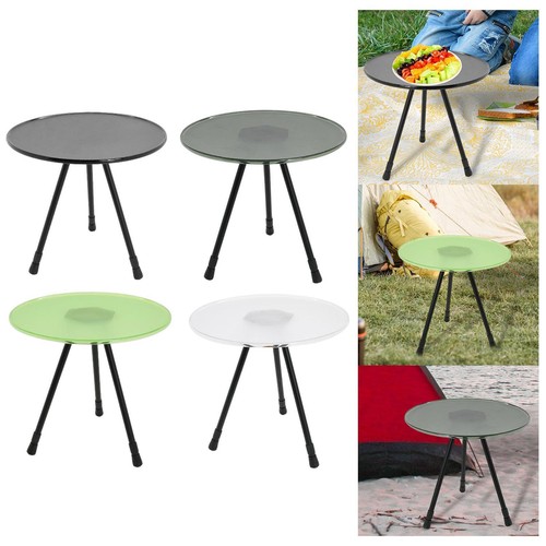 Portable Round Table Folding Height Adjustable Lightweight ...
