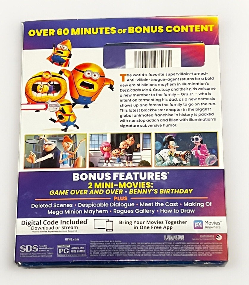 Despicable Me 4 - Collector's Edition Blu-ray + Digital Blu-ray NEW ...