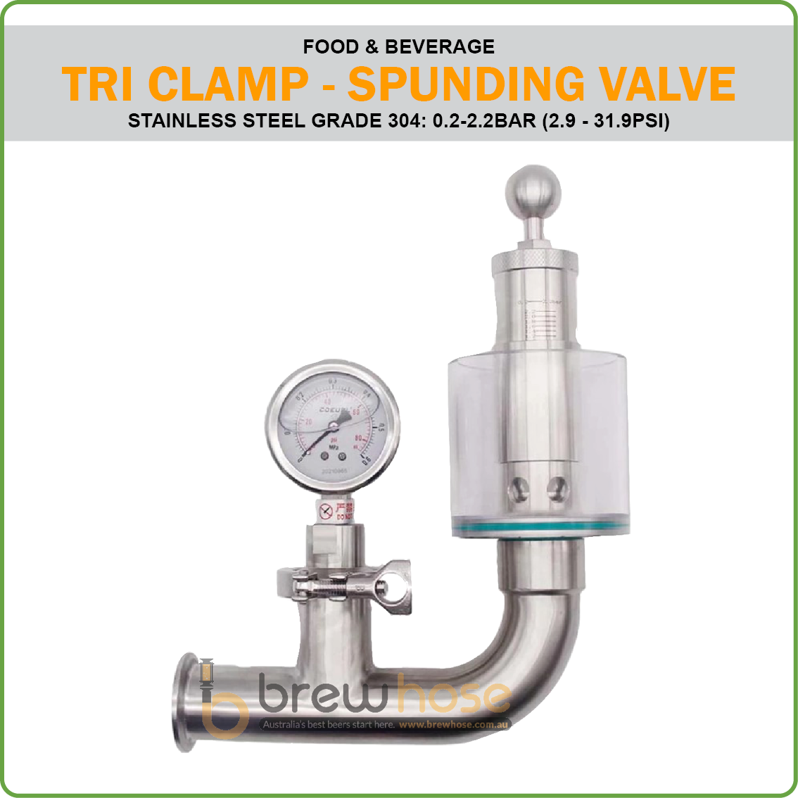 Tri Clamp 304 Stainless Fittings Clamps Seals Adaptors Tees Brewing ...