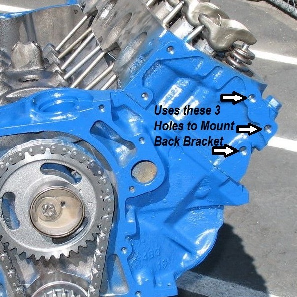 Ford 460 Power Steering Mount CVF Ford BBF 429 & 460 Serpentine System