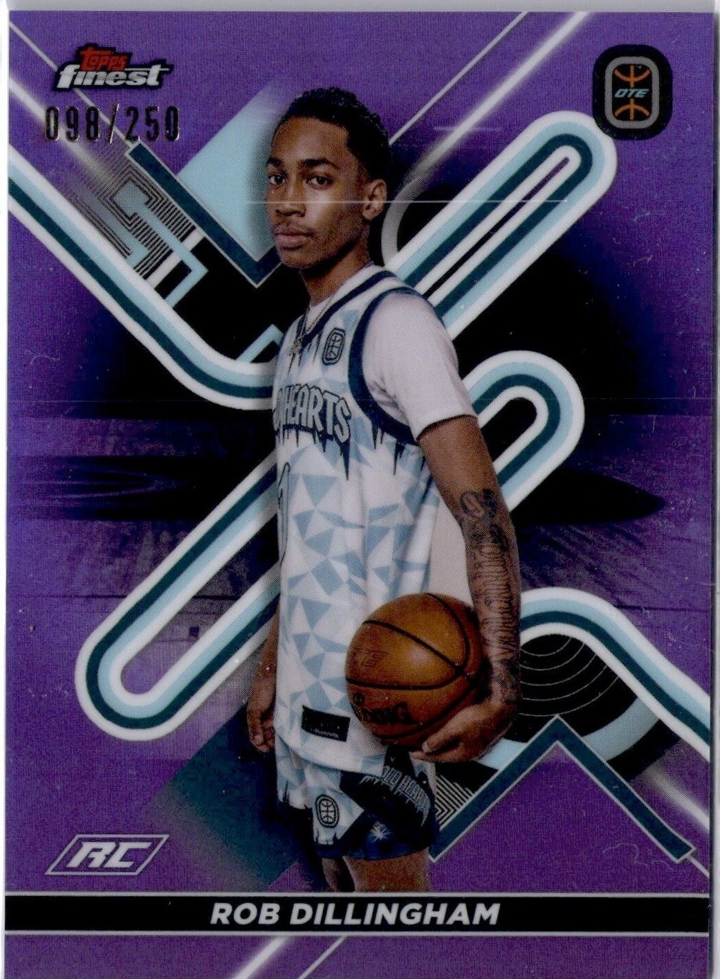 2022-23 Topps Finest OTE Overtime Elite - Robert Dillingham #77 Purple Refractor /250 (RC) for ...