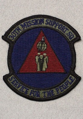 USAF Air Force Patch: 30th Mission Support Squadron - subdued 3486 | eBay