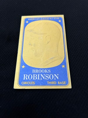 1965 BROOKS ROBINSON TOPPS INSERT EMBOSSED BALTIMORE ORIOLES #16 ...