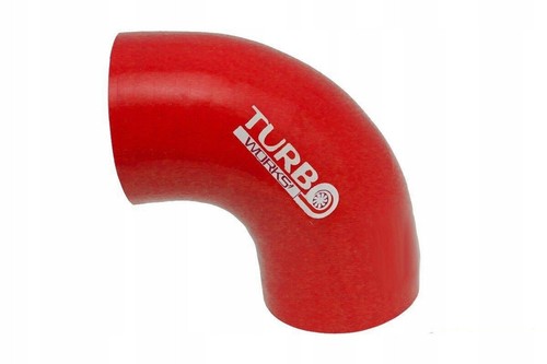 COUDE DE SILICONE 90DEG M-2637 TURBOWORKS ROUGE 89MM | eBay