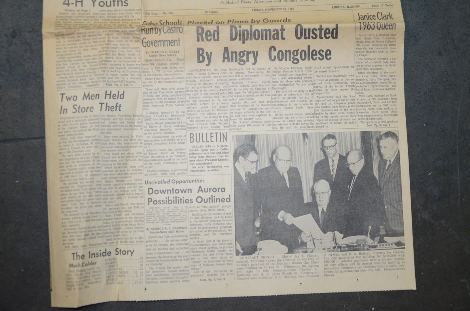John F. Kennedy Assassination & Death November 22nd 1963 Vintage ...