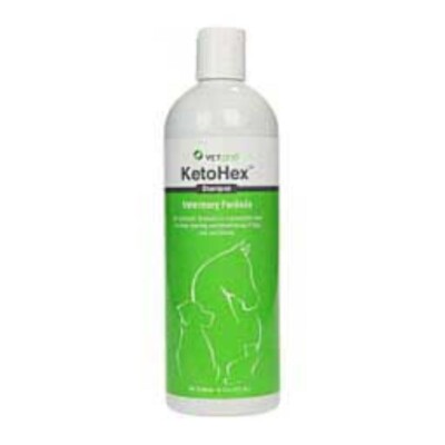 Ketohex Shampoo 16oz Deep Cleaning and Deodorizing for Dog Cat Horse ...