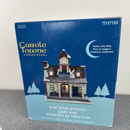 Carole Towne Collection 2020 R+M Train Station Christmas Village ...