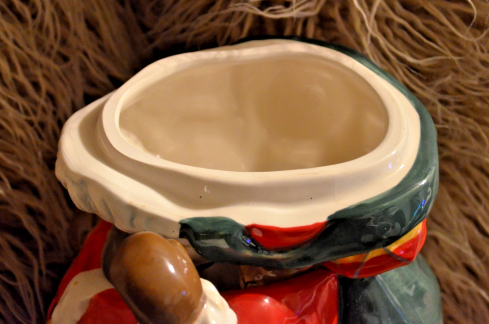 Santa Cookie Jar With a Bag of Toys On A Roof Top 12” X 8” New! | eBay UK