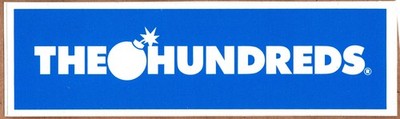 The Hundreds Blue Bar Logo 7-Inch Vintage Streetwear Sticker | eBay