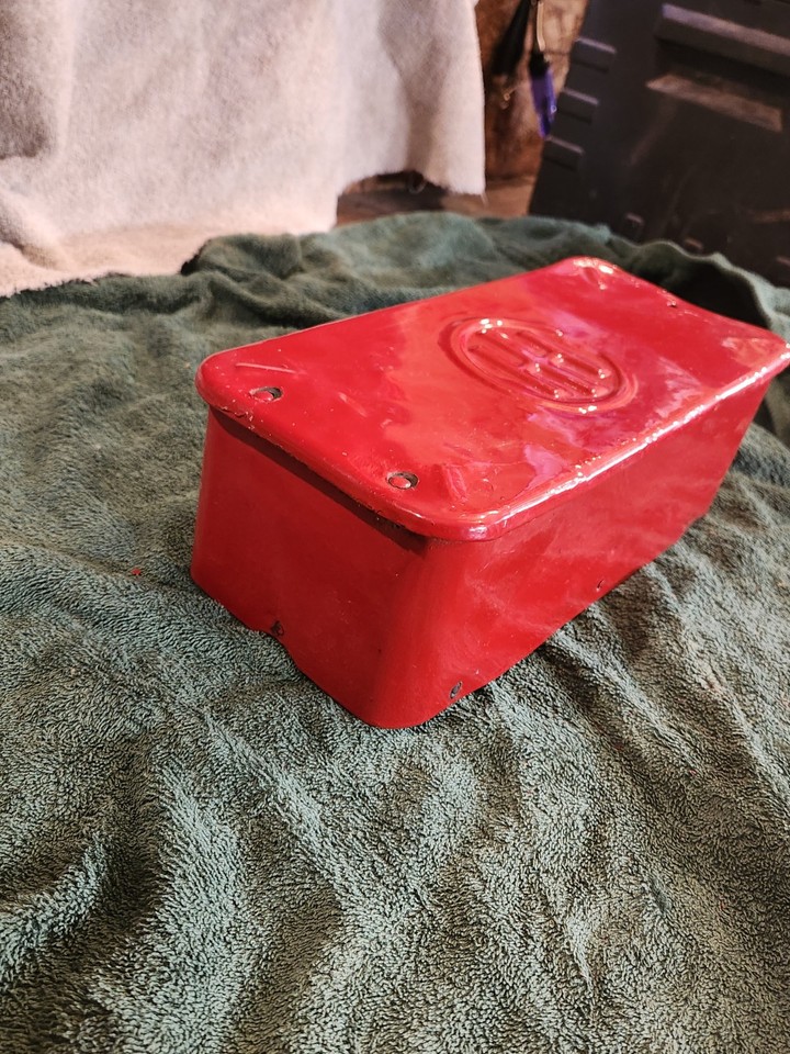 VINTAGE ORIGINAL McCormick Farmall IH tool box w/ emb lid | eBay