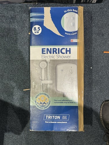 Triton Enrich Electric Shower 8.5kW White | OPENED & USED | SOLD AS ...