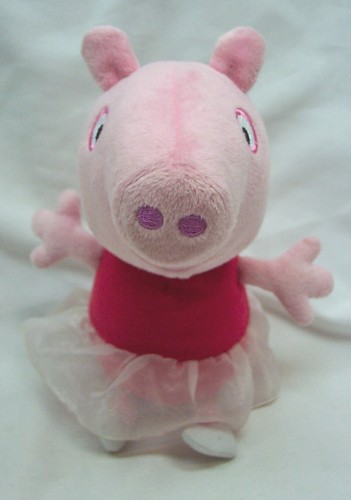 CUTE BALLERINA PEPPA PIG W/ TUTU & SOUND 8" Plush STUFFED ANIMAL TOY ...