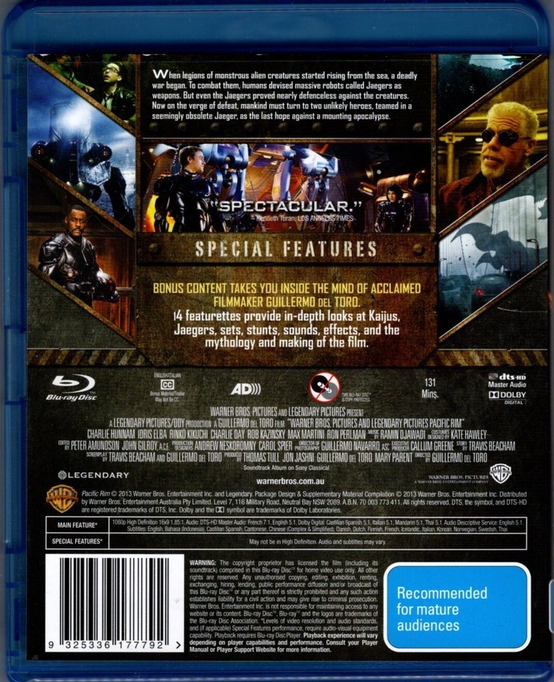 Pacific Rim (Blu-ray, 2013) | eBay Australia