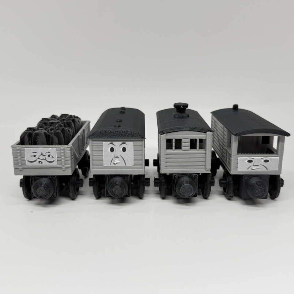 Wooden Railway Gray Breakvan Caboose Cargo Train Custom Made for Thomas ...