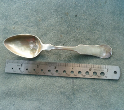 Coin Silver (.900) - Antique Early American Coin Silver Spoon