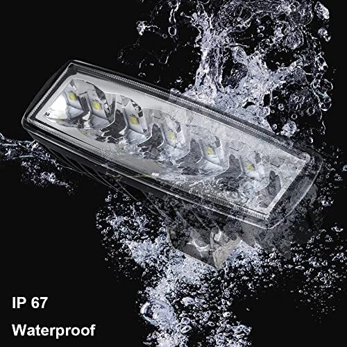 LED Work Auxiliary Lights Blue Agricultural Harvester Offroad Bar Car ...