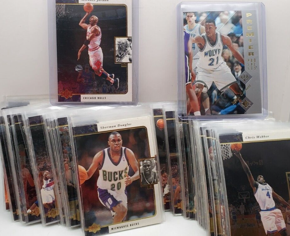 1995-96 SP Upper Deck Basketball Set, Jordan W/ Kevin Garnet Rookie ...
