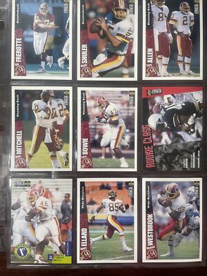 1996 Collectors Choice Washington Redskins Team Set. 17 Cards. Stephen ...