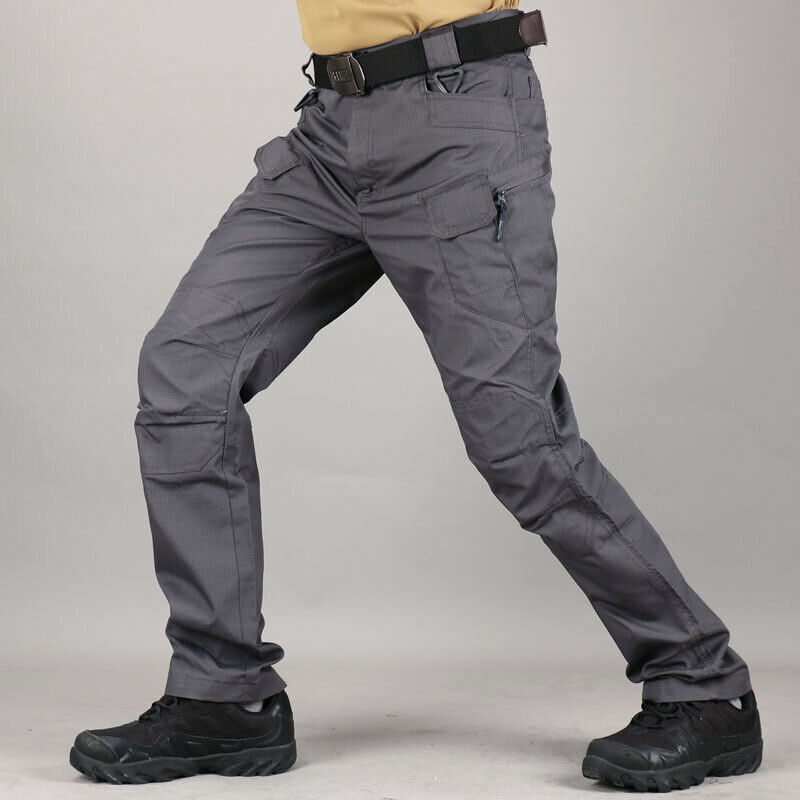US Men Tactical Cargo Pants Soldier Straight-fit Work Combat Trousers ...