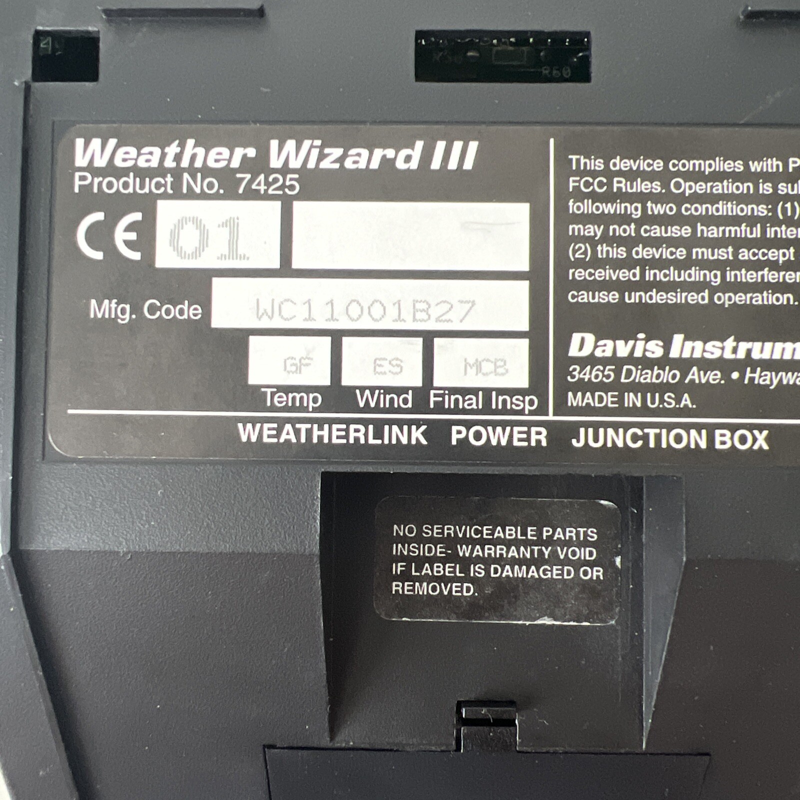 Davis 7425 Weather Wizard III (11698742509) for sale online | eBay