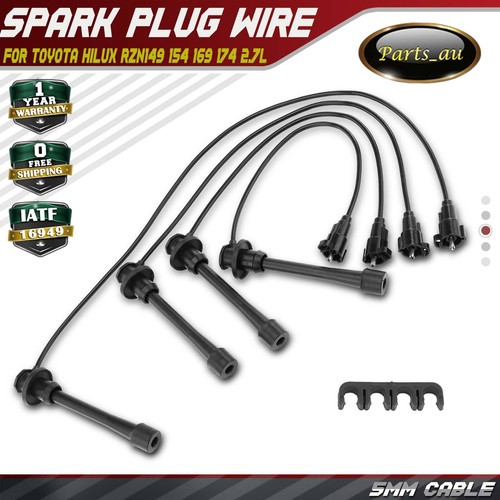 4x Spark Plug Wire Ignition Leads for Toyota Hilux RZN149 RZN154 RZN169 ...