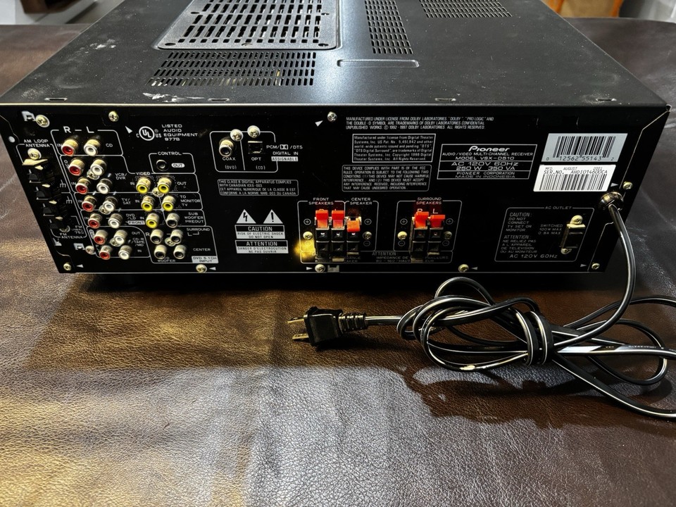 Pioneer VSX-D510 5.1 Channel Audio/Video Multi Channel Receiver WORKING ...