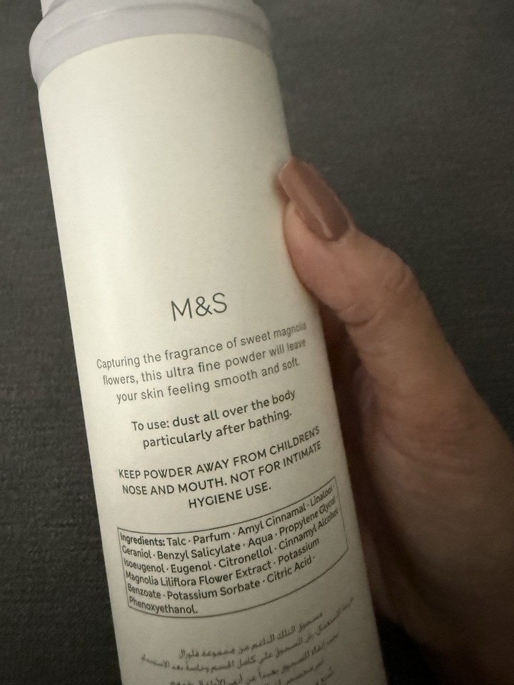 Marks & Spencer Magnolia Silky Talcum Powder Floral Collection 200g M&S ...