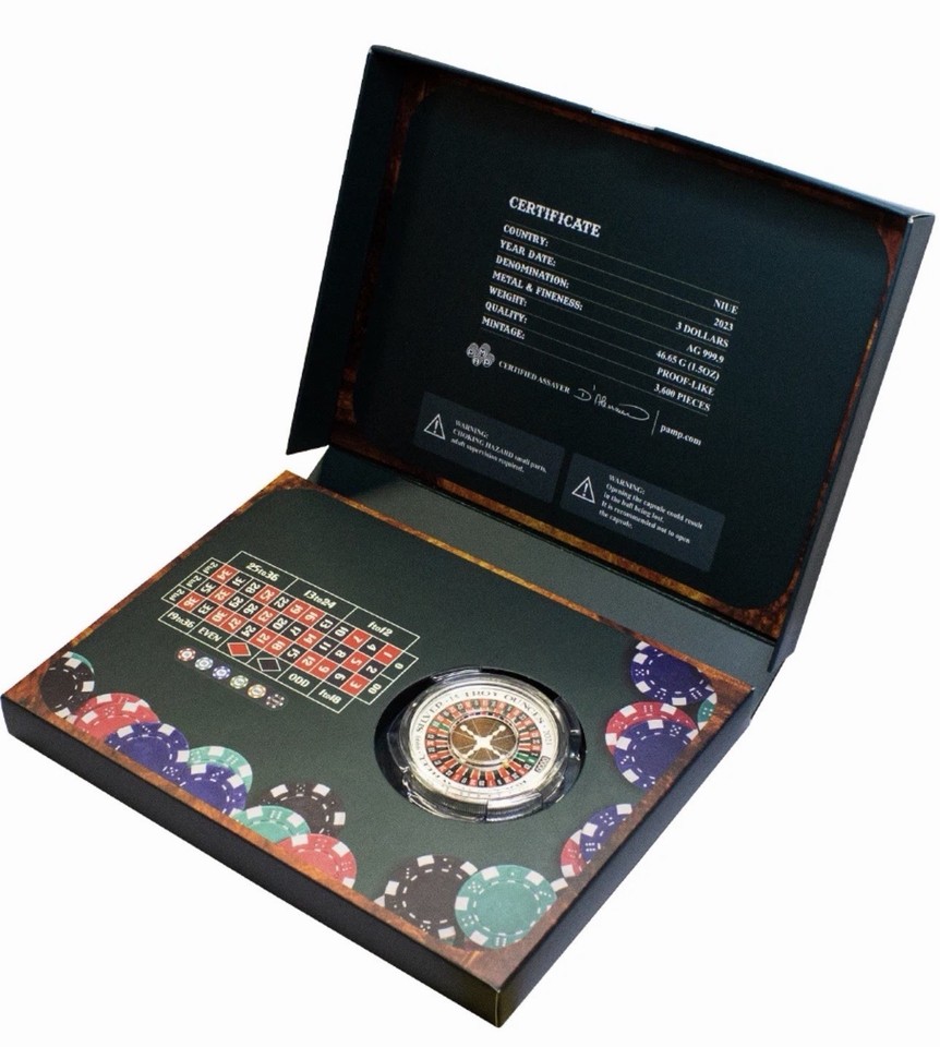 2023 Niue 1.5 oz Silver Roulette Wheel Spinning Coin | eBay UK