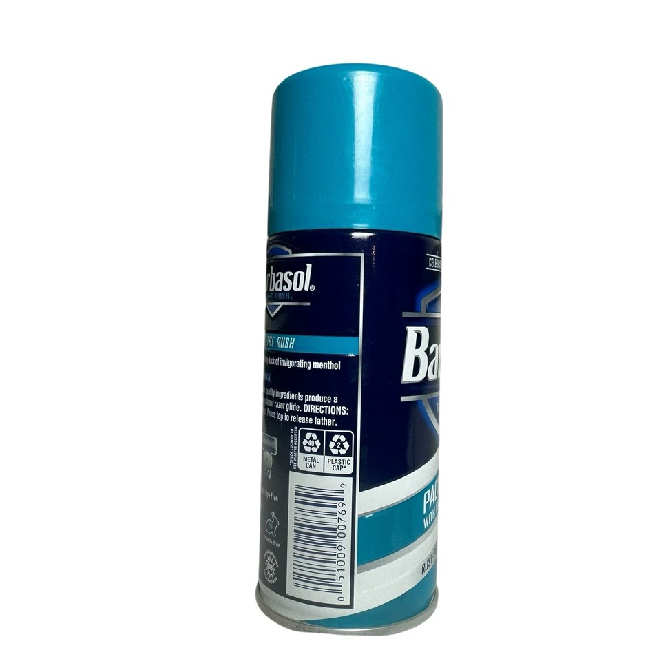 Barbasol Shaving Cream Pacific Rush 7 Oz Menthol Caffeine | eBay