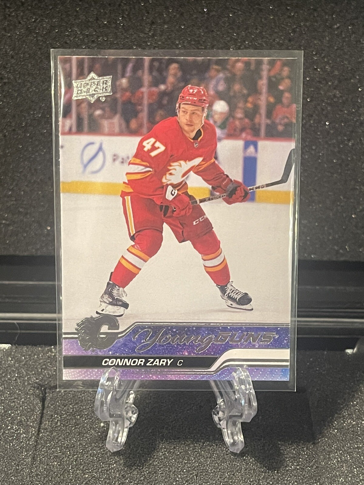 2023-24 Upper Deck Series 2 #496 CONNOR ZARY YOUNG GUNS RC CARD Flames ...