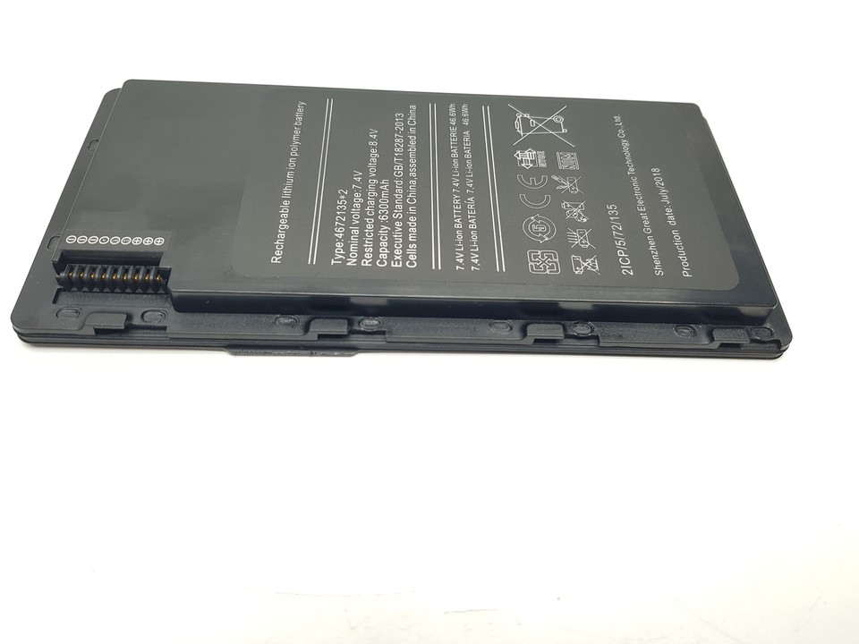 Teguar TRT-5280-12 Tablet 7.4V 6030mAh Battery Type 4672135*2GB/T18287 ...
