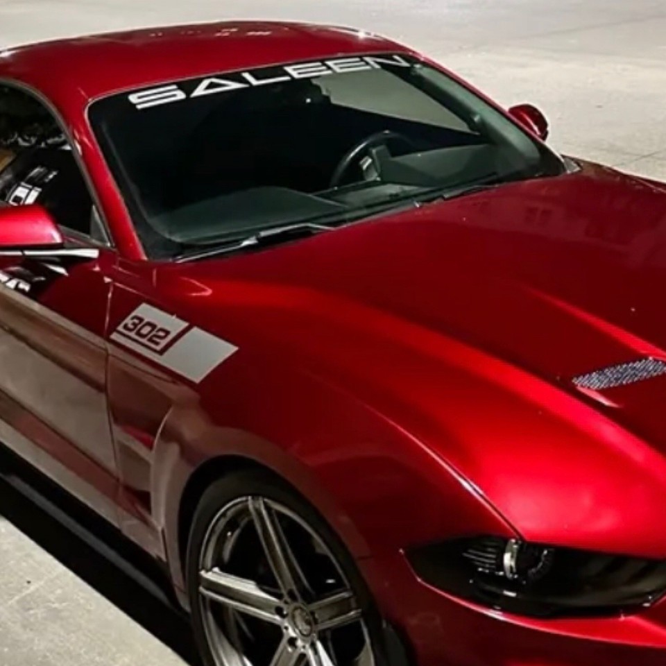OEM Saleen 302 Decals Fender Hood Trim & Windshield New 3PC Set Fits ...