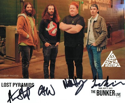 Signed Photo, LOST PYRAMIDS, from The Bunker Live, 8x10 color Limited ...
