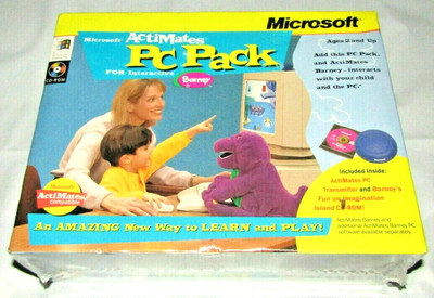 Microsoft ActiMates 1997 Interactive Barney & Friends PC Pack CD-ROM ...