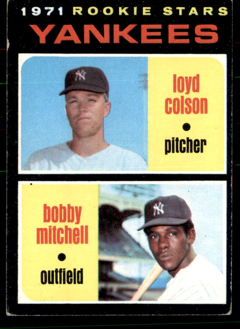 1971 Topps #111 Yankees 1971 Rookie Stars (Loyd Colson / Bobby Mitchell ...