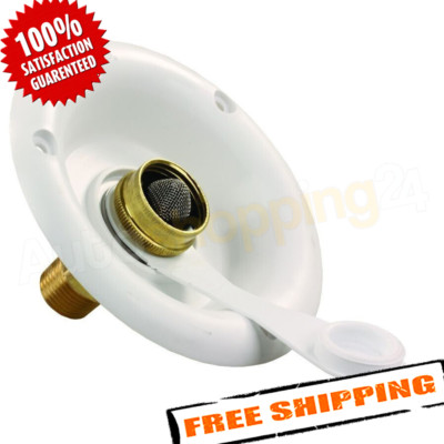 JR Products Polar White City Recessed Water Fill w/ 1/2" MPT Brass ...