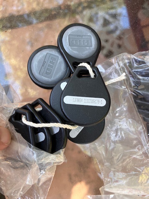Three 10 packs - HID Prox 1346 26 bit Keyfob and key rings | eBay